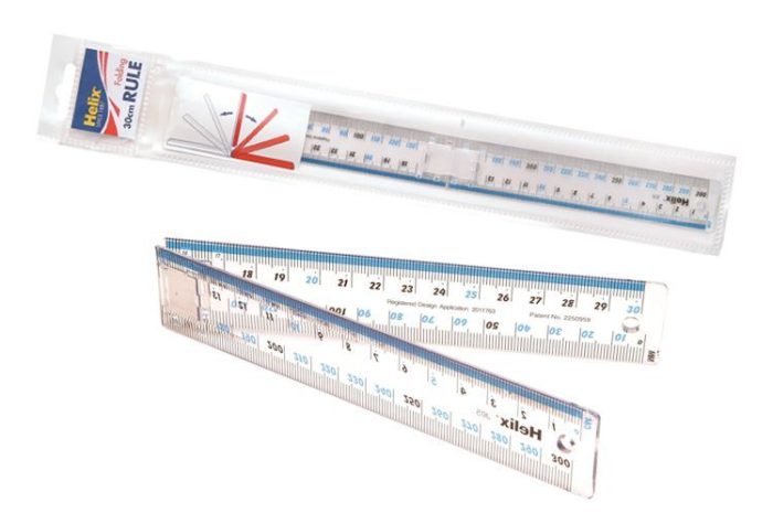 Helix 30cm Folding Ruler Hang Pack - £2.50